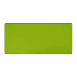 Large Mouse Pad Extended Gaming Mat, Lime Green White Non-Slip Rubber Desk Mat with Stitched Edges for Office Desktop, Computer Keyboard 16" x 36"