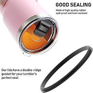 Banzk 30 oz Tumbler Lid, with Magnetic Slider Switch Replacement Lids Compatible for YETI 30 oz Tumbler, 14 oz Mug and 35 oz Straw Mug, New Upgrade Travel Spill Proof Cup Lids Covers, BPA Free