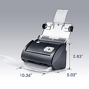 Plustek SmartOffice PS286 Plus Document Scanner for PC and Mac, Twain Support and Citrix Ready