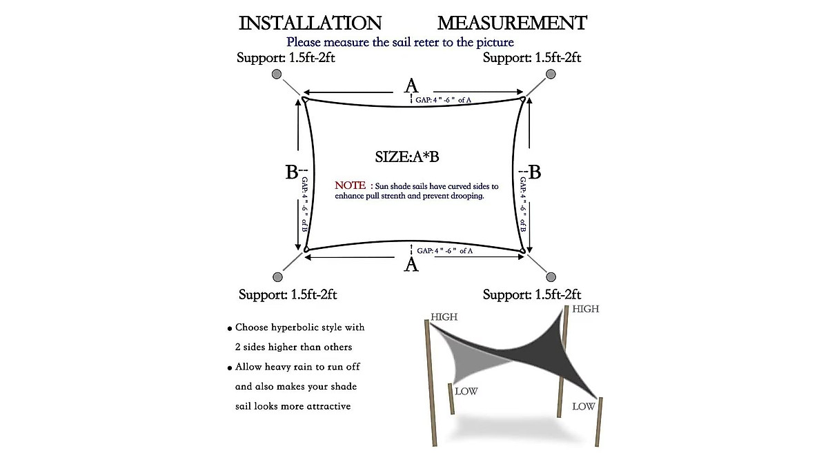 Lehood Sun Shade Sail – UV Protection for Outdoor Spaces