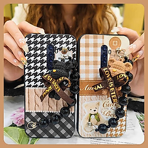Lulumi-Phone Case for Oppo Reno2, Back Cover Cartoon Black Pearl Pendant Waterproof Simplicity Soft case Skin-Friendly Feel Dirt-Resistant Phone case Cute Protective case Silicone