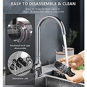 Juicer Machines, Fezen Slow Masticating Juicer Extractor, Cold Press Juicer with Two Speed Modes, Quiet Motor/Reverse Function, Higher Juice Yield Slow Juicer for Vegetables & Fruits, Easy to Clean