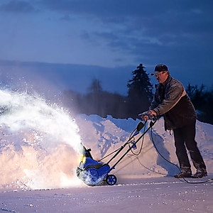 Electric Snow Blower Snow Thrower with 180° Rotatable Chute & Folding Handle for Yard Driveway Have 50FT Corded Power 18 x 10 Inch Clearing Path 30 Feet Throwing Distance