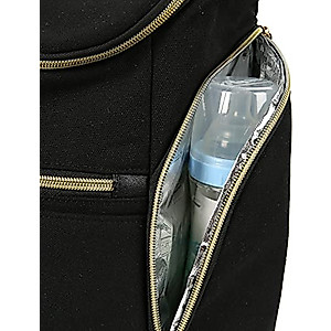 Dabney Lee Unisex Baby Fiona Backpack Diaper Bag, Black