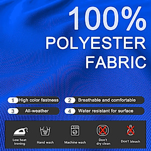 9 Pack Patio Cushion Covers Set Outdoor Furniture Cushion and Pillow Cover Replacement Fit for 5 Pieces 4-Seater Wicker Rattan Patio Sectional Sofa Chair Couch Set,Royal Blue-Cover Only (Large)