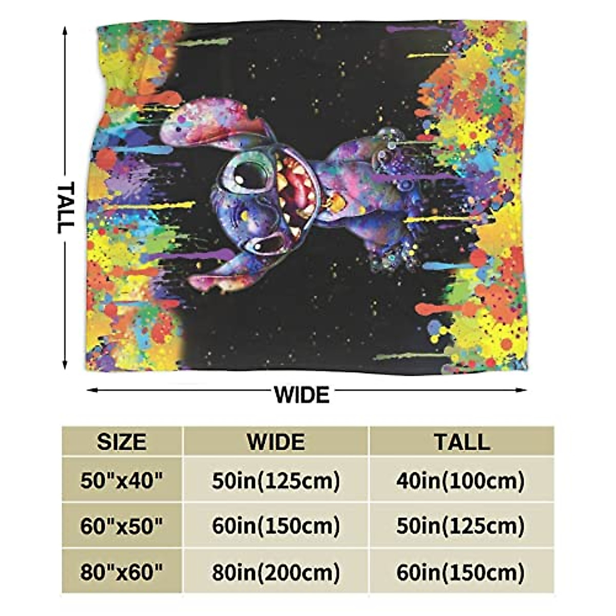 Super Soft Blanket, Unisex Throw Blanket Flannel Blankets for Bedding Couch Sofa Living Room Throws All Season 2-60"x50"