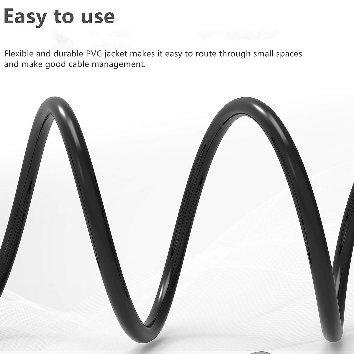 Ullnosoo RCA Extension Cable, 2 Pack 15ft Audio Video RCA Male to Female Cord for Speaker, Subwoofer, Camera, HDTV, Amplifier