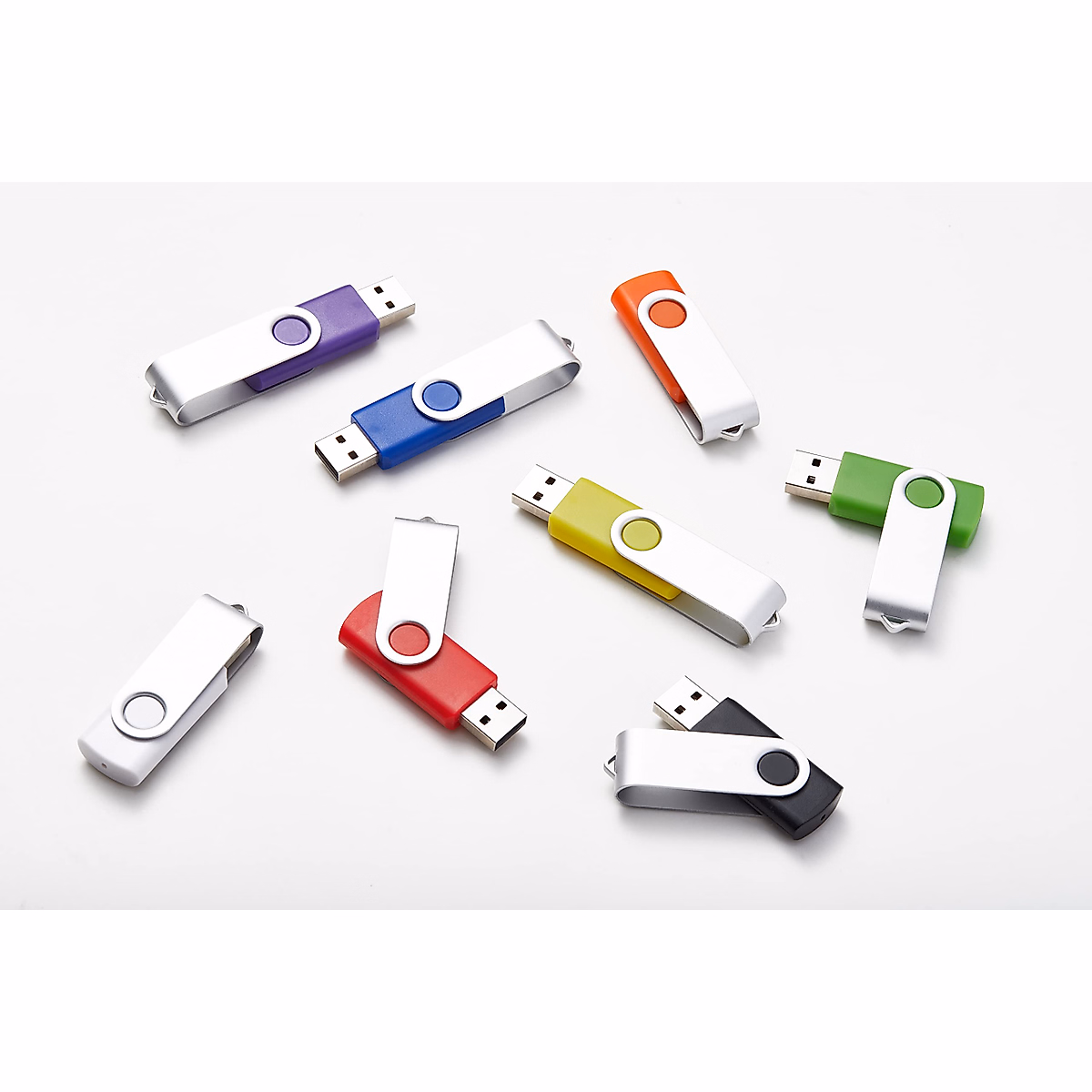 256MB 5 Pack Blue USB Flash Drives USB 2.0 Swivel Design Flash Drive for Data Storage Wholesale Thumb Drive Jump Drive Pen Drive Bulk Memory Stick Zip Drives (5 Pack Blue, 256MB)