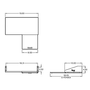 ICC Keyboard Shelf with Sliding Mouse Tray