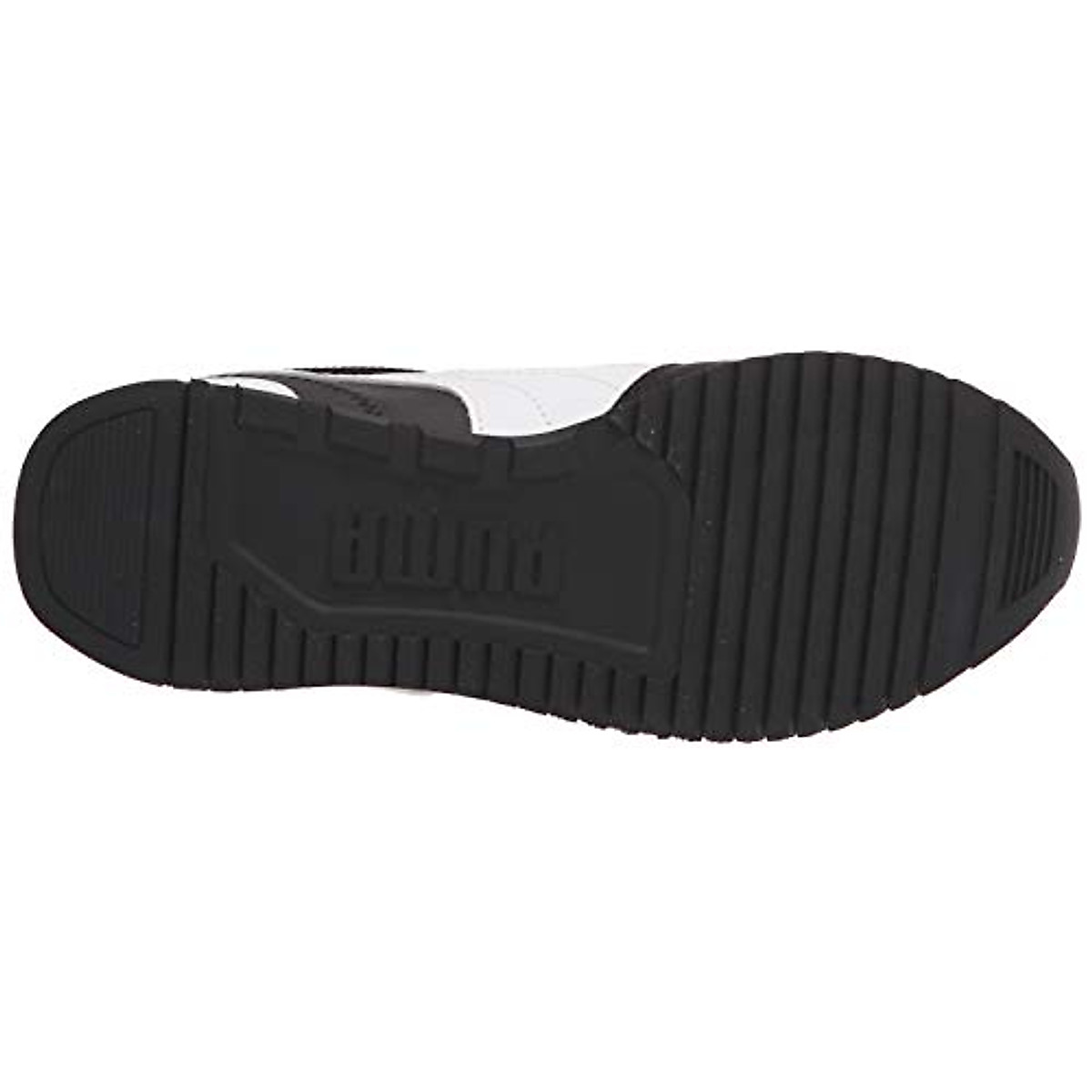 PUMA unisex child R78 Hook and Loop Sneaker, Black/White, 5 Toddler US