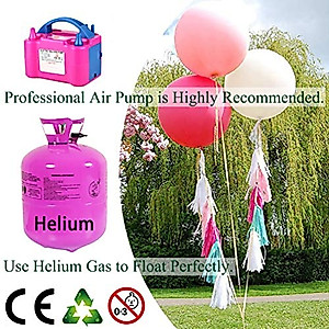 IN-JOOYAA 24 Inch Latex Round Balloons 5 Pack Orange Thick Big Balloons for Party Decorations