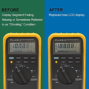 BENET Display Replacement for FLUKE 87 87- LLL Kent-Moore J-39200 Digital Multimeter, Green,Black