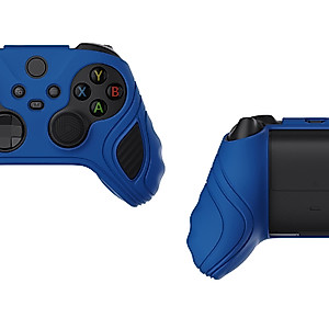 PlayVital Scorpion Edition Anti-Slip Silicone Case Cover for Xbox Series X/S Controller, Soft Rubber Case for Xbox Core Wireless Controller with Thumb Grip Caps - Black