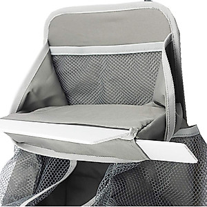 Hanging Baby Diaper Caddy Organizer For Crib Changing Table Or Wall Nursery Organizer Infant Newborn Baby Playard Diaper Organizer Storage Baby Essentials Grey
