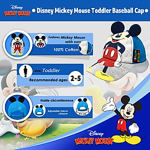 Disney Mickey Mouse Toddler Boys Cotton Baseball Cap Age 2-5