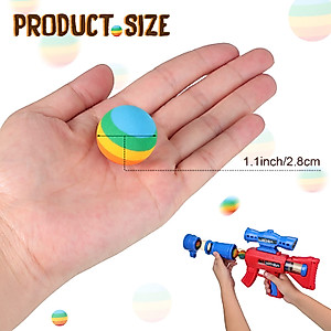 Deekin 24 Pcs Power Refill Balls Soft Foam Balls for Guns Toy, Power Refill for Replacement Reduction Stress, Age Over 12(Rainbow Color)