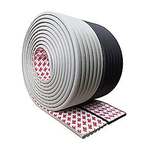 Makibi Edge Protector for Baby | Edge Guard Baby Proofing | Edge Bumpers for Furniture, Table, Desk | 3M Pre-Taped | 16.4ft/5m (Black)