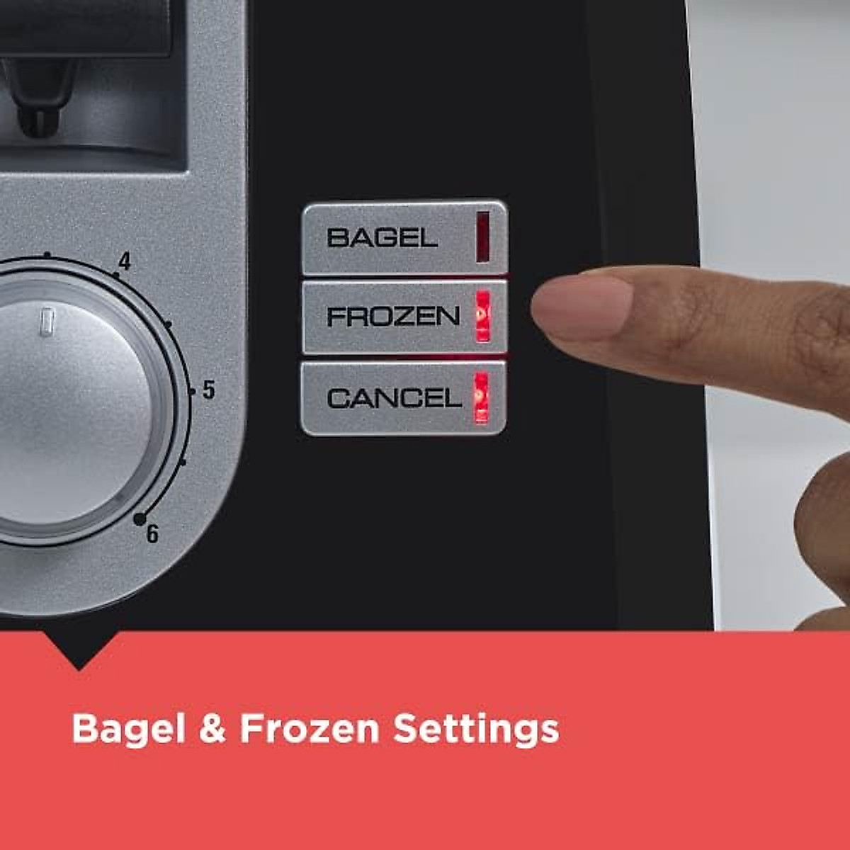 BLACK+DECKER 2-Slice Extra-Wide Slot Toaster, Square, Black, T2569B