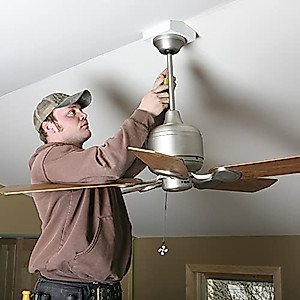 defutay Ceiling Fan Pull Chain - Fan Metal Lighting Pendant Chain Ceiling Fan Zipper Accessories Decoration - Suit for Fans and Light Fixtures Pulls Extension or Replacement (Silver)