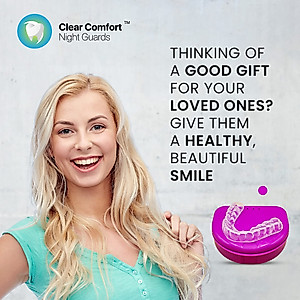 Dentists Approved Custom Night Guards for Teeth Grinding, Clenching, Bruxism; TMJ Relief, Sleep Mouth Guard, Protects Veneers, Crowns and Dental Works - Hard 2mm - Made in USA