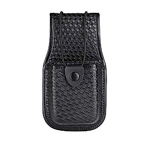 ROCOTACTICAL Basketweave Radio Pouch, Universal Radio Holder Pouch for Law Enforcement Duty Belt