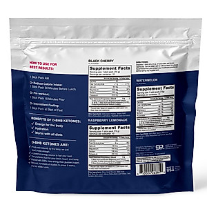BHB Exogenous Ketones Drink Mix Packets - Real Ketones Keto Electrolytes Powder Packets No Sugar with 4 Main Fasting Electrolytes plus Hydrating Patented Keto BHB - 30 Count Variety Pack