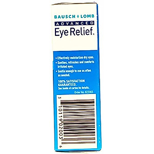 Bausch & Lomb Advanced Eye Relief Rejuvenation Lubricant Eye Drops 0.50 oz (Pack of 4)
