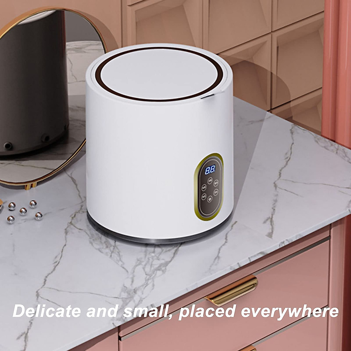 7 Liters Mini Washing Machine, Full Automatic Underwear Washer, Portable Washing Machine for Apartment, Laundry, Camping, RV, Travel, Quiet Operation, Ozone Function, Gift Choice