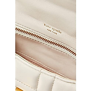 Kate Spade New York Evelyn Quilted Leather Small Shoulder Crossbody Ivory One Size