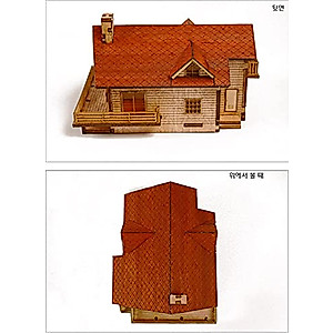Desktop Wooden Model Kit Garden House A with a Large Deck by YOUNGMODELER by Young Modeler