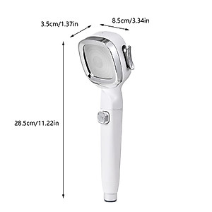 Fufafayo Pressurized Showerhead Four-Speed Pressurized Bathtub Shower Detachable Shower Head Shower Spray Bathroom Shower Head Cosmetic Nozzle with Overhead Spray Function