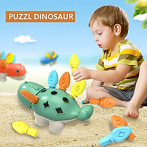 AotBlcer Toddler Toys Age 2-4 Learning Educational Fine Motor Skills Developmental Toys Dinosaur Bath Toys for Kids 2-4, Gift for 2 3 4 Year Old Boys Girls Kids