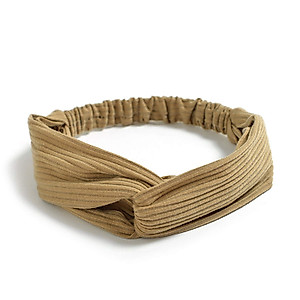 DRESHOW 10 Pack Make Up Headbands for Women Knit Vintage Cross Elastic Head Wrap Hair Accessories