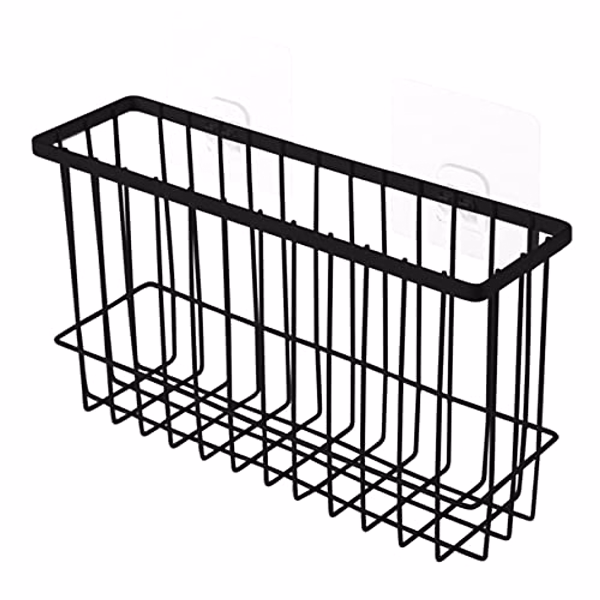 Zerodeko Organizer Box Mesh Storage Basket Bathroom Shelf Bathroom Organizer Storage Box Rack Black Adhesive Simple Adhesive Storage Basket