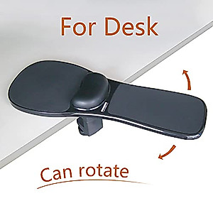 Upgrade Ergonomic Arm Rest Mouse Pads Dual Purpose for Desk and Chairs, Adjustable Armrest Wrist Support Attachment, Gaming Covers for Elbows and Forearms Pressure Relief Office Computer Desk Extender