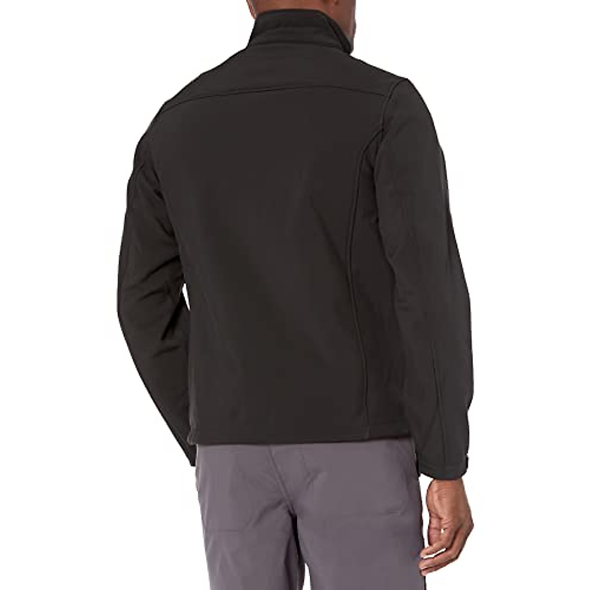 Amazon Essentials Men's Water-Resistant Softshell Jacket, Black, X-Large