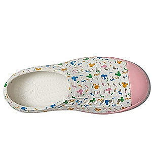 Native Shoes Jefferson Disney Print (Little Kid) Shell White/Princess Pink/Pastel Rad Confetti 13 Little Kid M