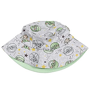 STAR WARS The Mandalorian The Child Newborn Baby Boys Romper and Sunhat Green 6-9 Months