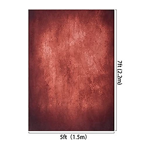Kate 5x7ft/1.5x2.2m Red Abstract Backdrop Retro Dark Red Texture Portrait Photography Backgrounds Studio Props
