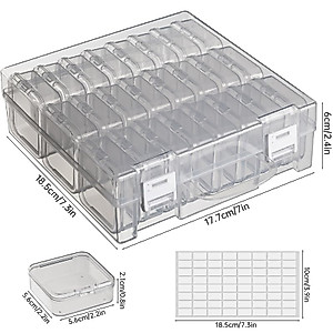 Bead Organizer Box, 24 Slots Diamond Painting Bead Storage Containers, Diamond Painting Art Accessories Boxes Craft Bead Storage Box Organizer Bead Organizers and Storage for Rhinestones (1 Pack)