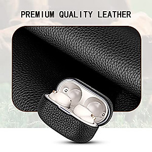 for Sony wf-1000xm4 Case,Fashion Premium Genuine Leather Business Magnetic Folio Cover for Sony wf 1000xm4