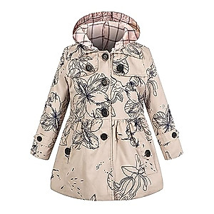 Winter Coats for Toddler Baby Padded Puffer Jacket Jacket Hooded Thick Coat Outfit with Fur Hood Cotton Shiny Jackets