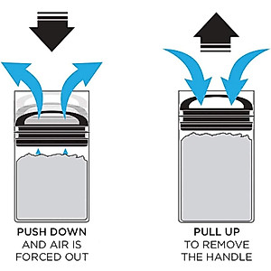 Prepara Evak Classic Glass Food Storage, 24 Ounce, Black