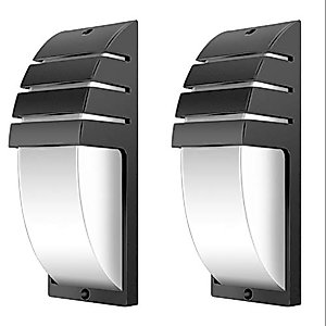 Modern Wall Lamp, Simple Semi-Horizontal LED Light, Home Aluminum Waterproof Lamp, for Corridor Aisle Garden Outdoor, Pack of 2