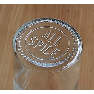 AllSpice 3” Glass Spice Jars 3 fluid ounces- 18 pack
