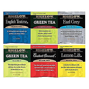 Bigelow Assorted Tea Packs, Six Flavors, 28/box, 168/carton