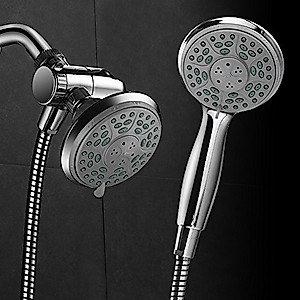 Aquadance by HotelSpa 24-Setting Slimline Showerhead and Hand Shower Combo