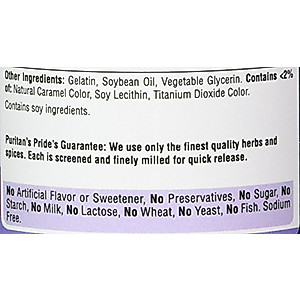 Puritan's Pride Milk Thistle 4:1 Extract 1000 Mg Softgels (Silymarin), 180 Count (Pack of 2)