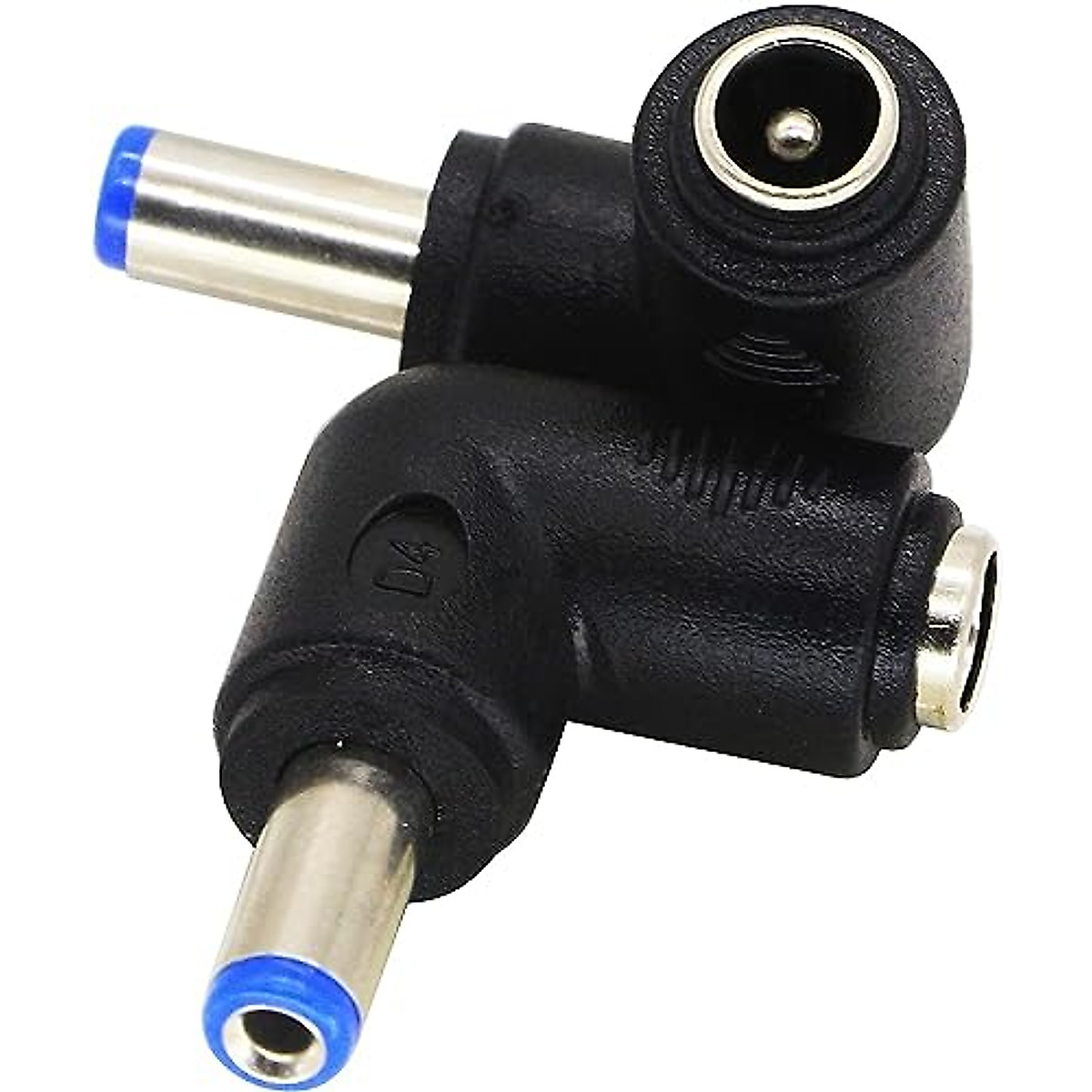 zdyCGTime 90 Degree Angle DC5.5x2.1mm Male to Female Adapter 5 Volt DC Barrel Power Jack Charging Cable Connector for Tablet (DC5.5x2.1mm)(2pack)