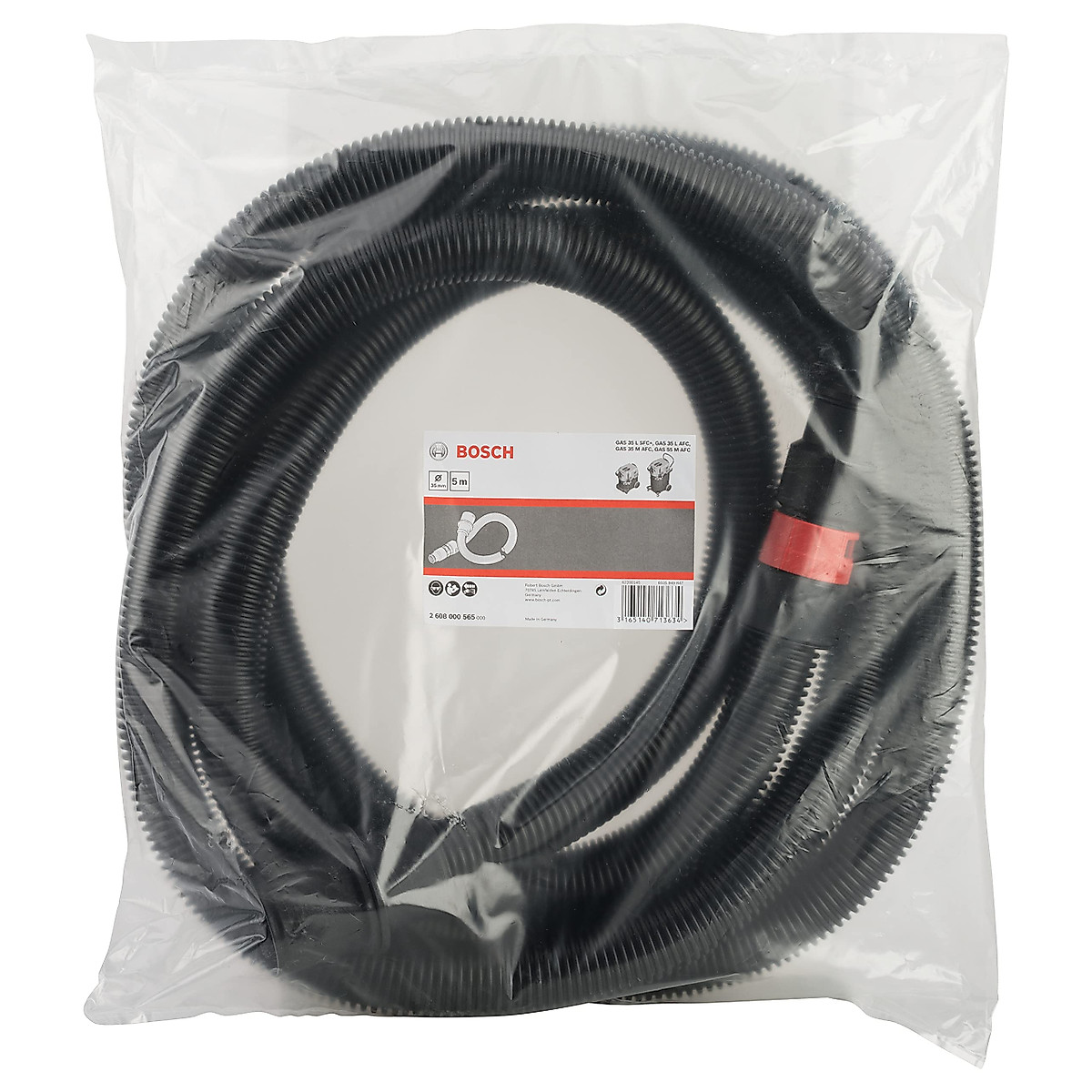 Bosch 2608000565 Hose for GAS 35/55, 5000mm x 35mm, Black